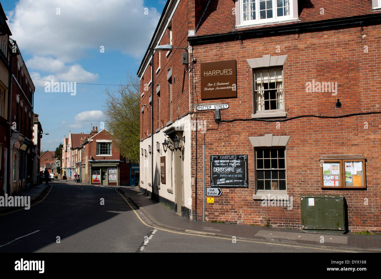 Melbourne town centre, Derbyshire, England, UK Stock Photo - Alamy