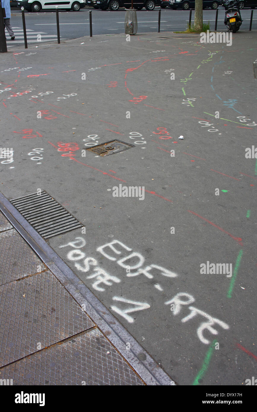 Utilities marking hi-res stock photography and images - Alamy