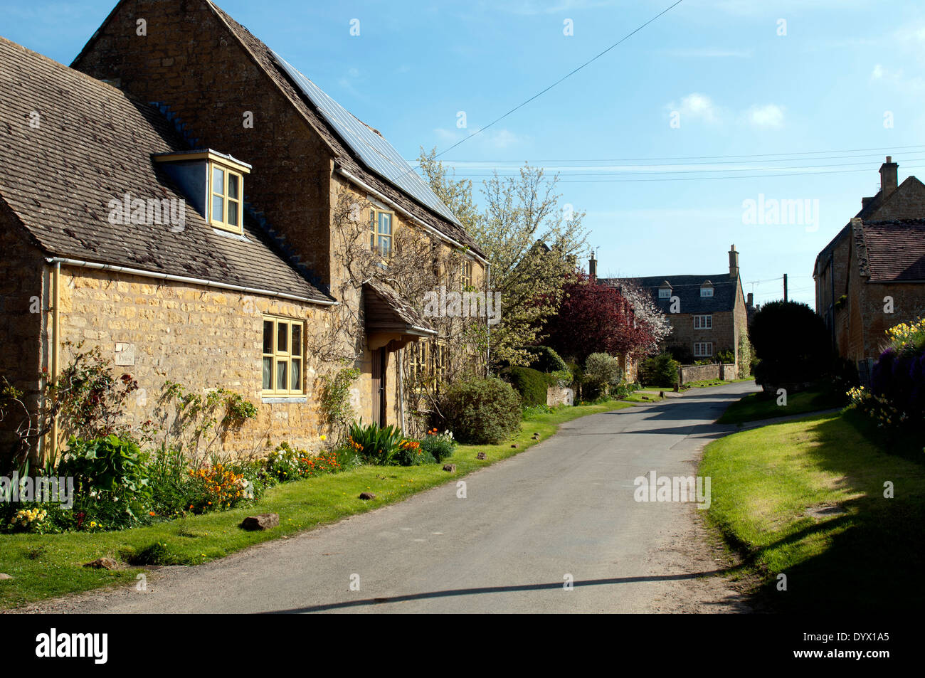 Hidcote Boyce village in spring, Gloucestershire, England, UK Stock ...