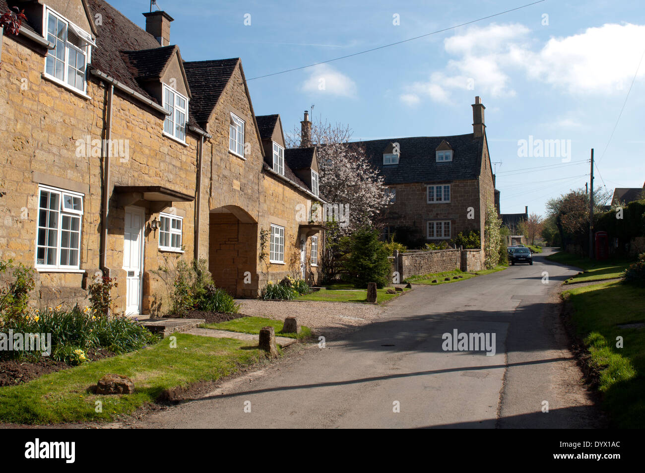 Hidcote Boyce village in spring, Gloucestershire, England, UK Stock ...