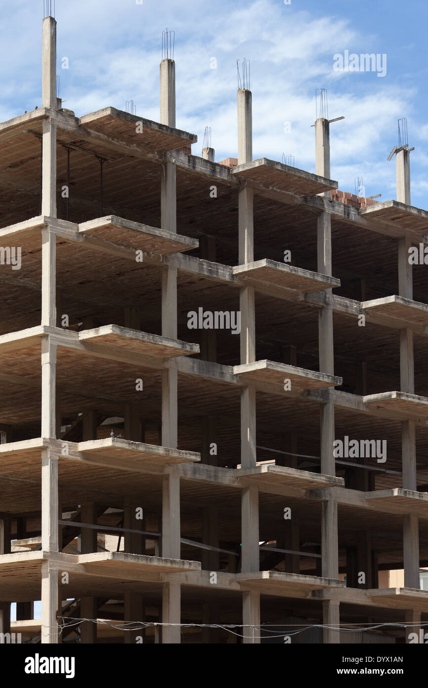 Unfinished building abandoned Stock Photo - Alamy
