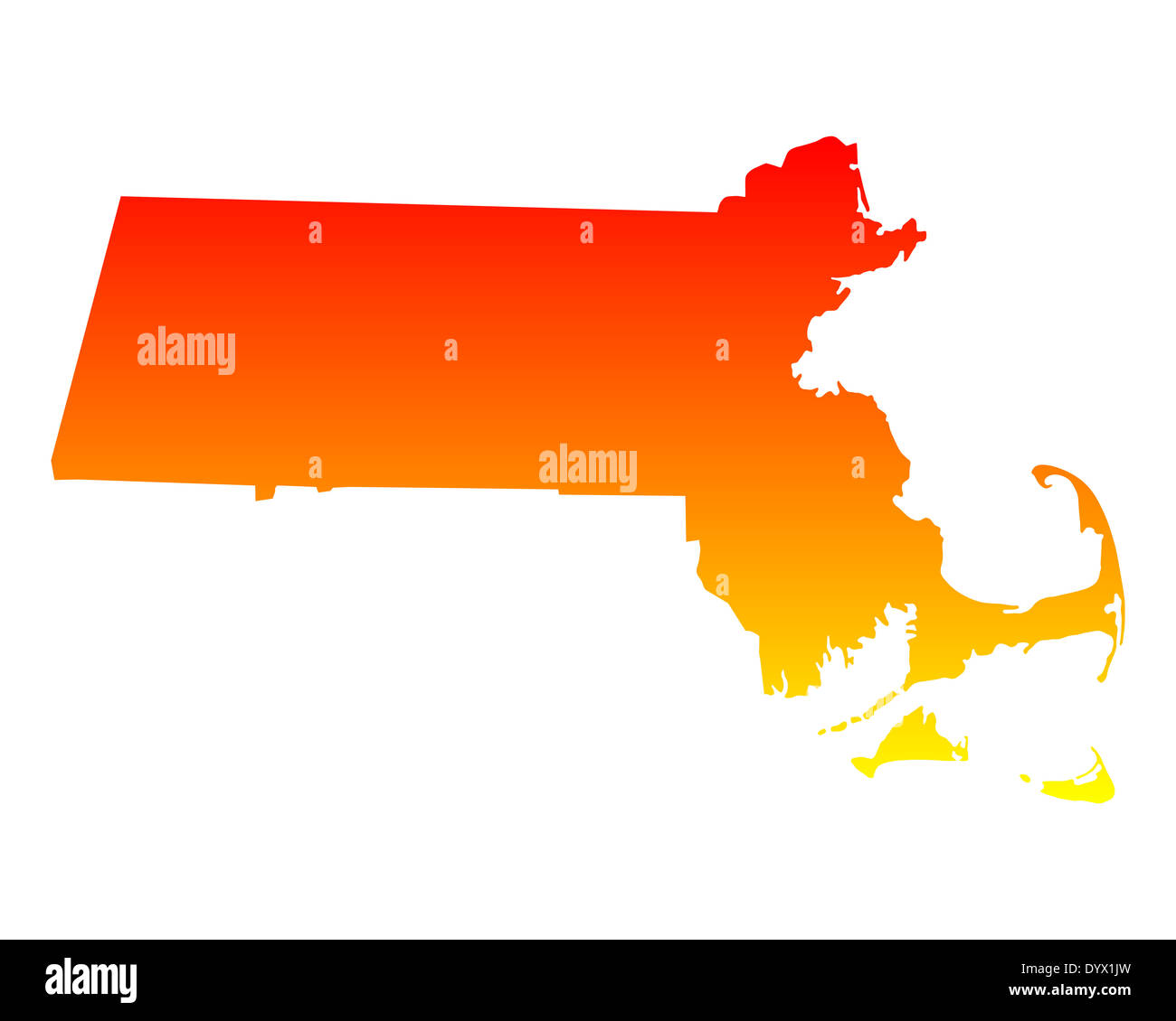 Orange massachusetts map hi-res stock photography and images - Alamy