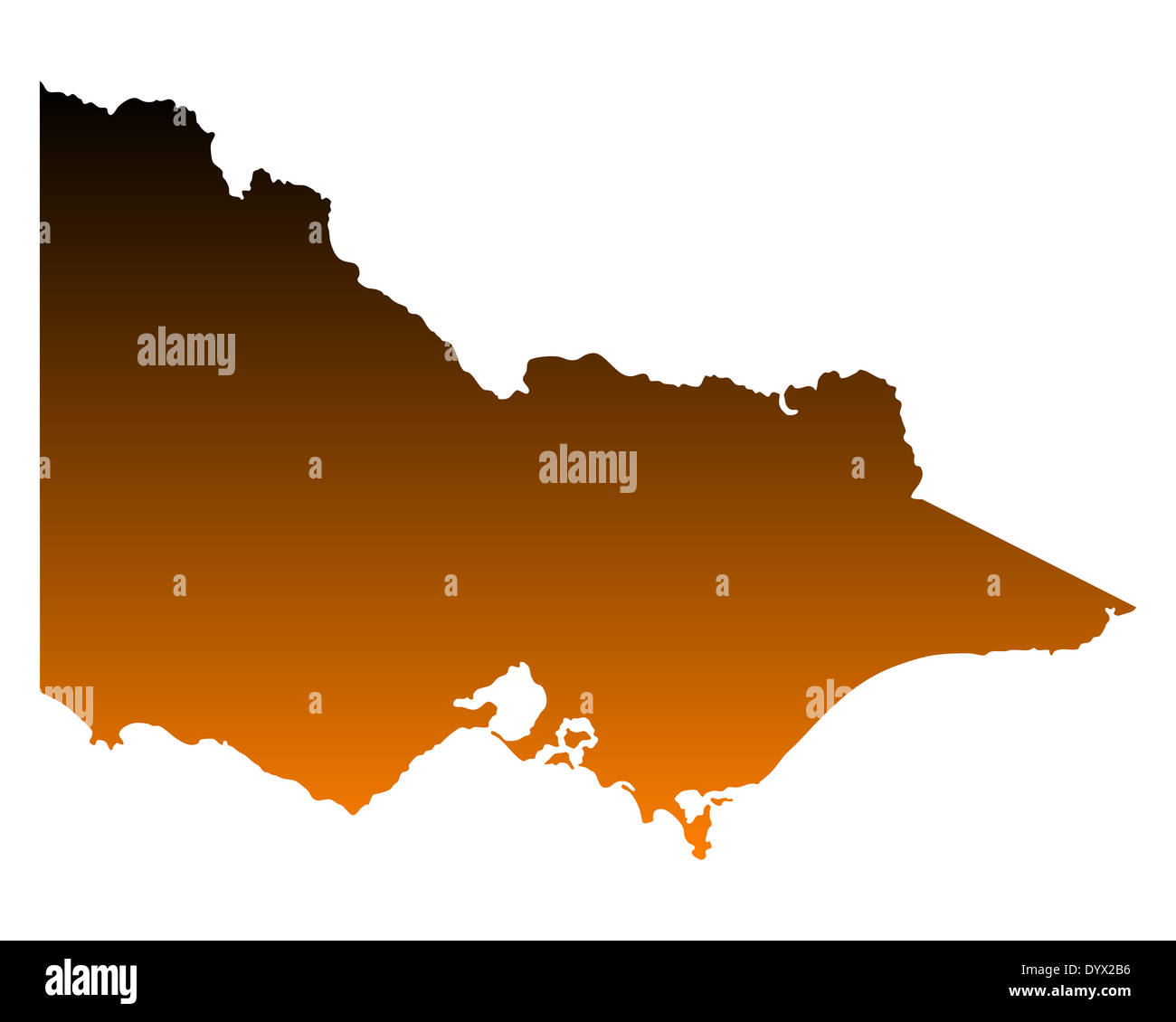 Map of Victoria Stock Photo - Alamy