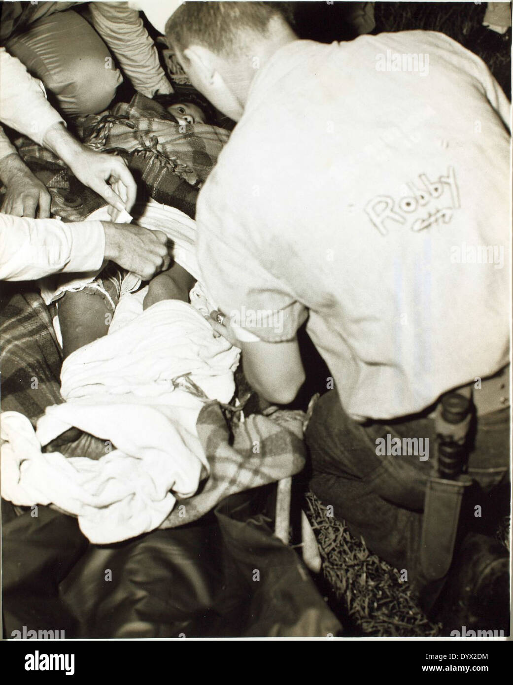 This photo captures the aftermath of Hurricane Janet, which struck ...