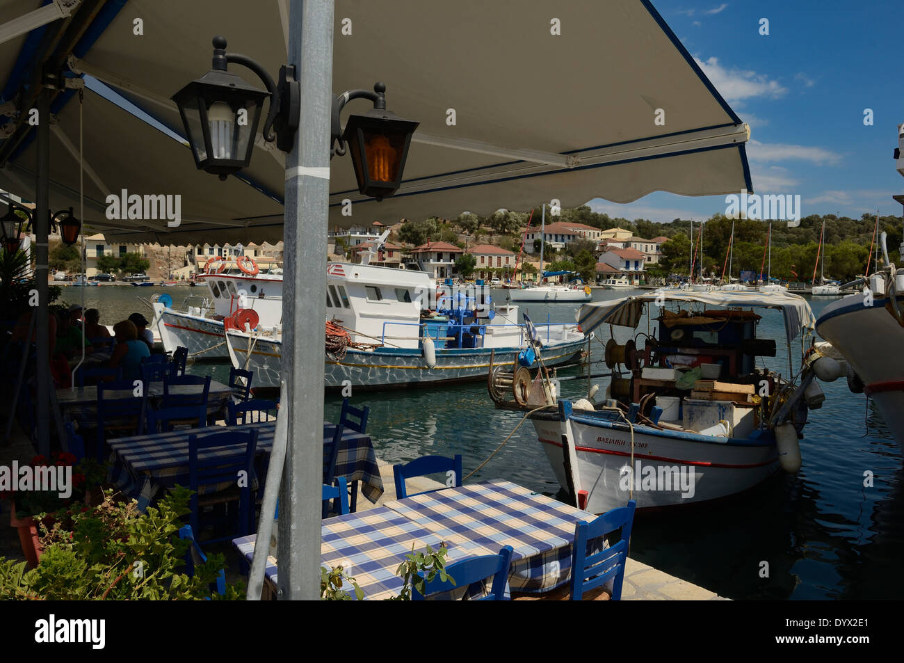 Greece vathi restaurant hi-res stock photography and images - Alamy