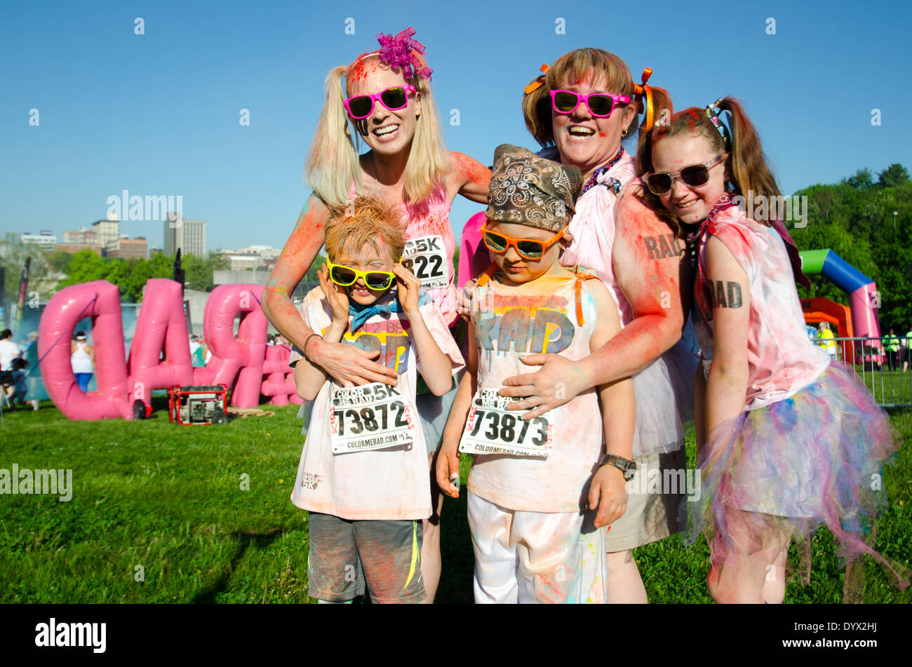 Knoxville, Tennessee, USA . 25th Apr, 2014. The Color Me Rad 5k race in ...