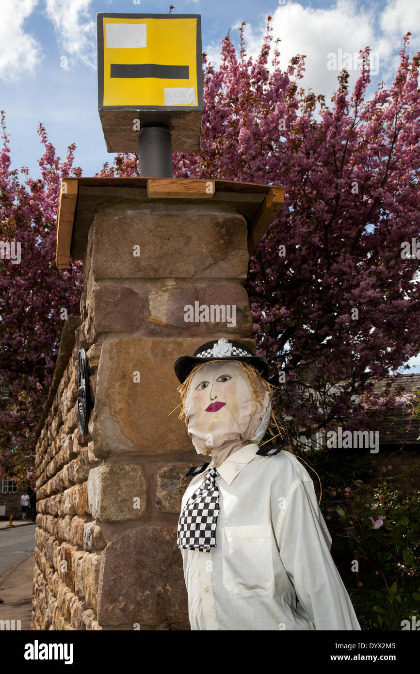 Imitation Speed camera and Policewoman, at the Wray Scarecrow Festival ...