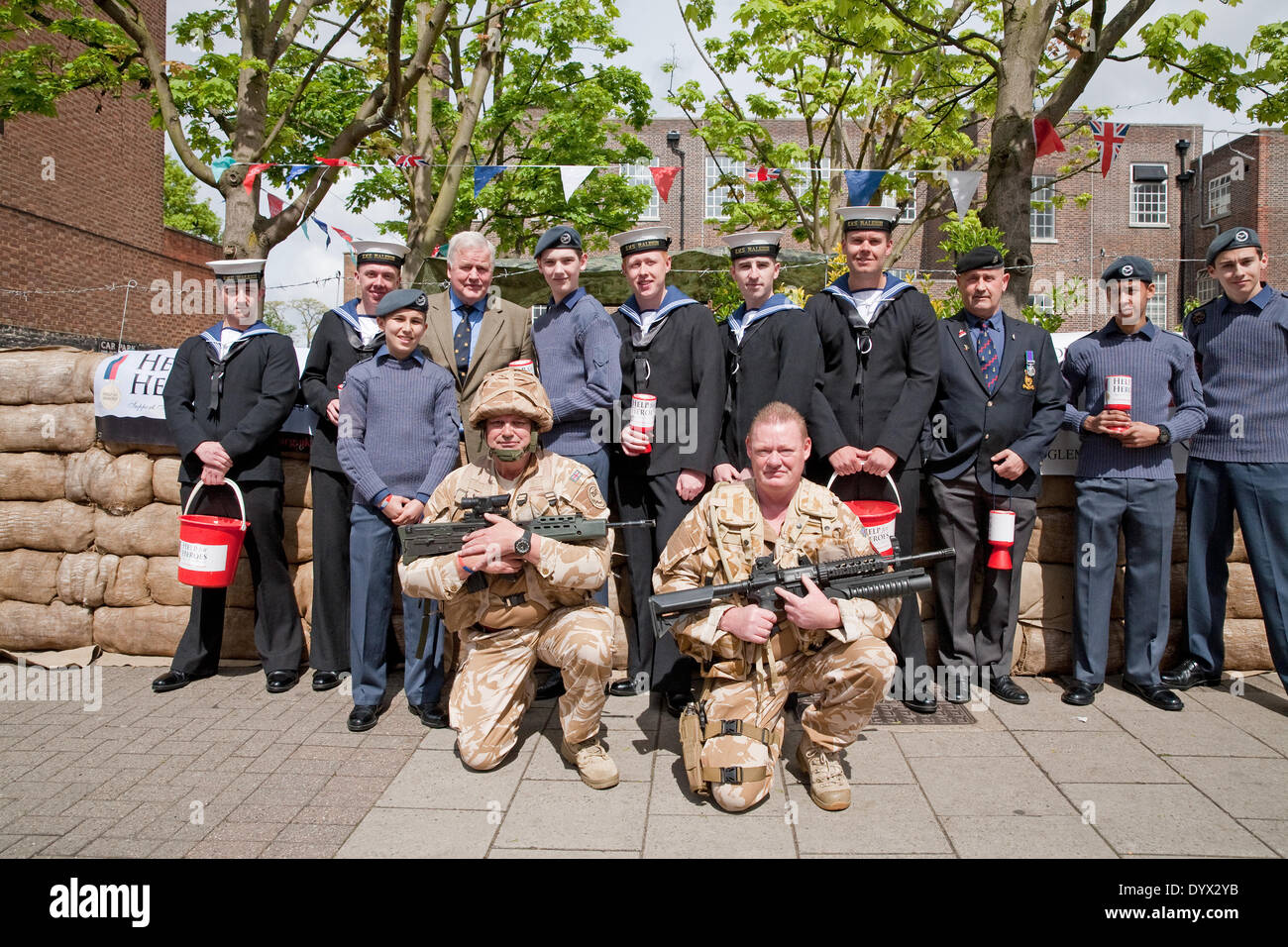 West Wickham,UK,26th April 2014,Colonel Bob Stewart and members of the ...