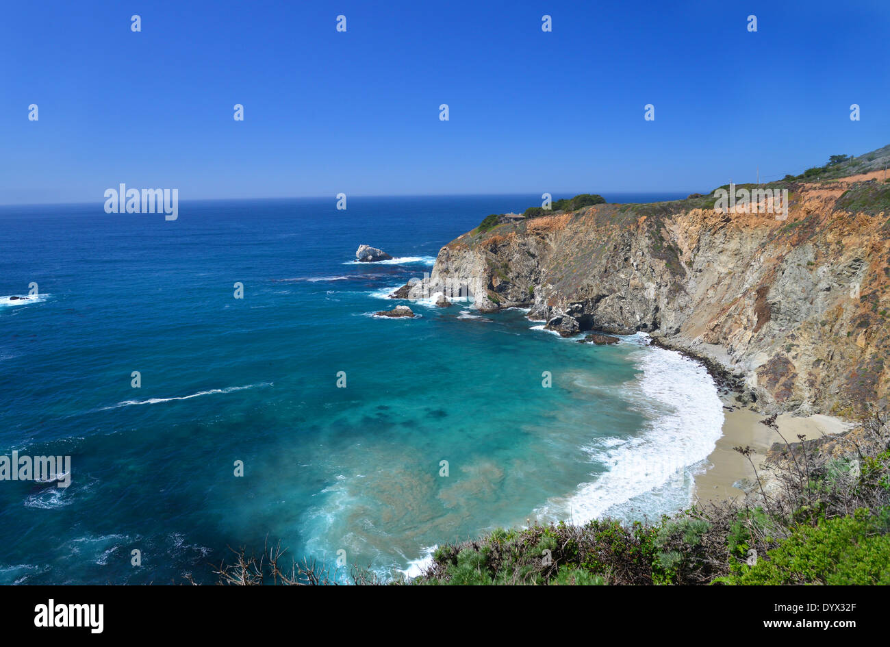 The rugged coastline has stretches of beach some for people others ...