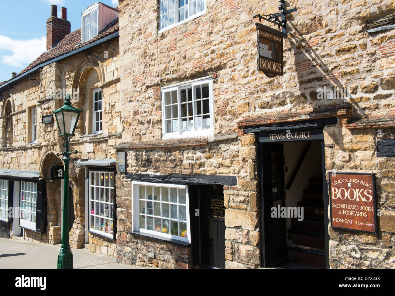Jews Court on Steep Hill in Lincoln City Centre, Lincolnshire England ...
