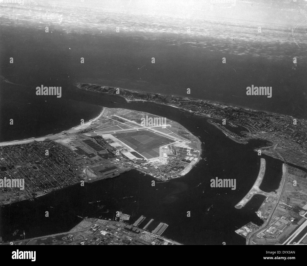 This aerial photo from Naval Air Station (NAS) Norfolk Island, taken in ...