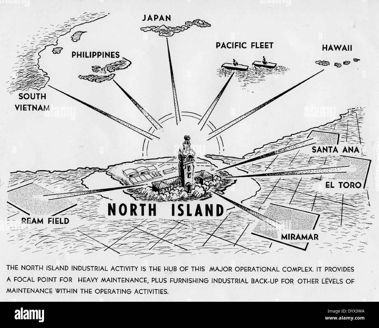 This map shows the area of influence of NAS North Island (NAS NI) in ...