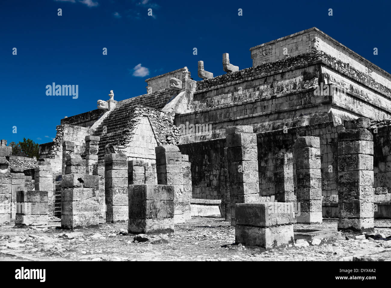 Chichen Itza feathered serpent pyramid, Mexico Stock Photo - Alamy