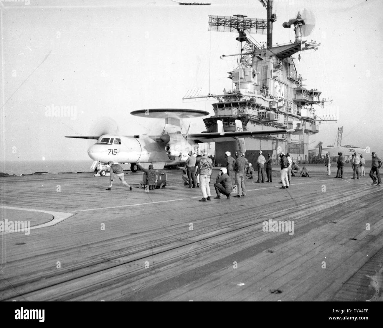 The Grumman E-2A Hawkeye, registered as 1708, was an early variant of ...