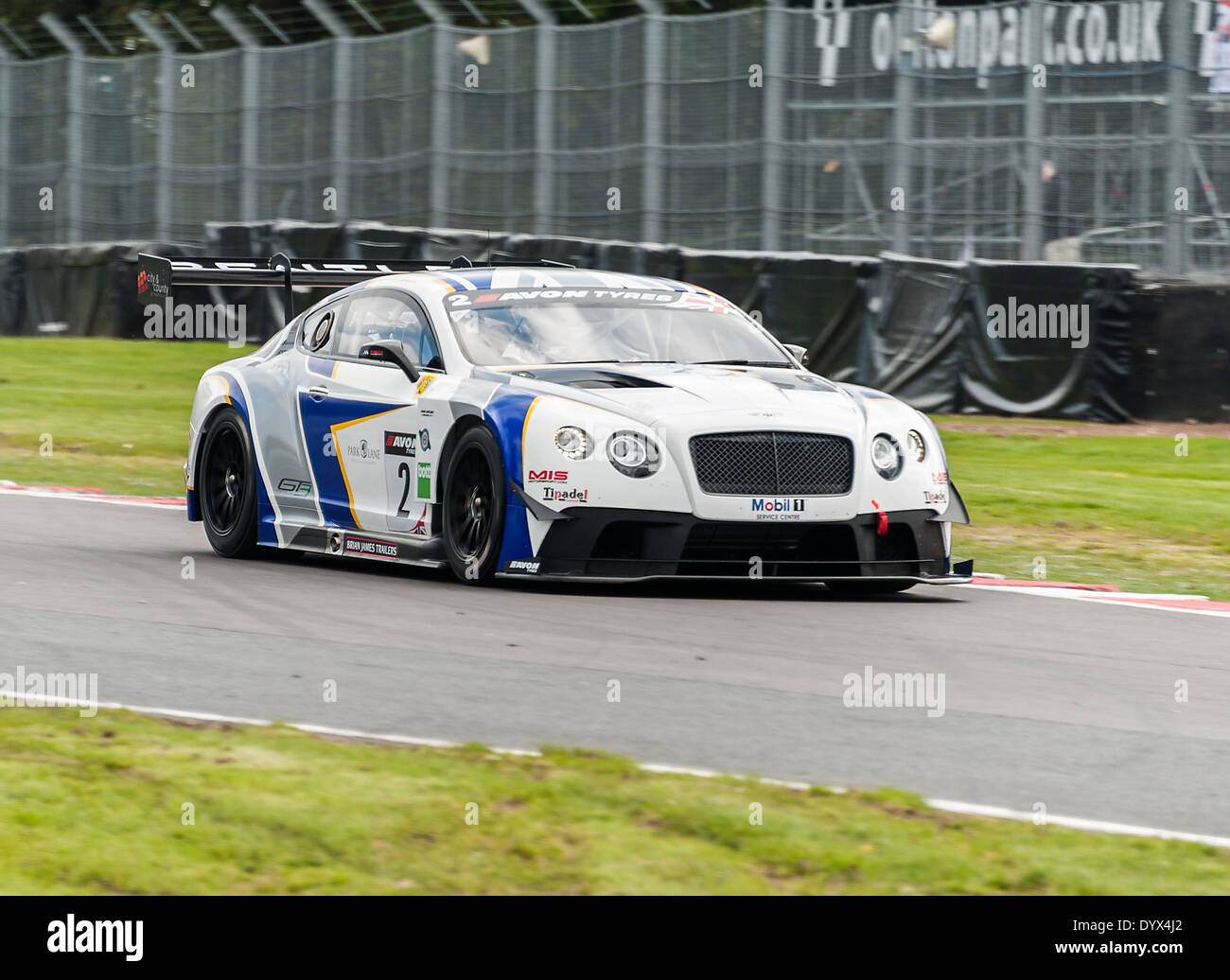 Bentley Continental GT3 Saloon Racing Car in British GT Championship at ...
