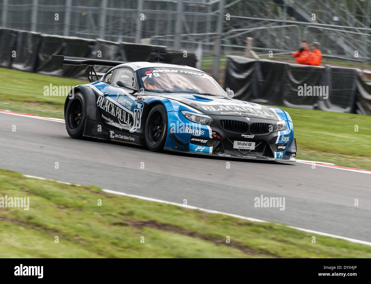 BMW Z4 GT3 Sports Car in The British GT Championship at Oulton Park ...