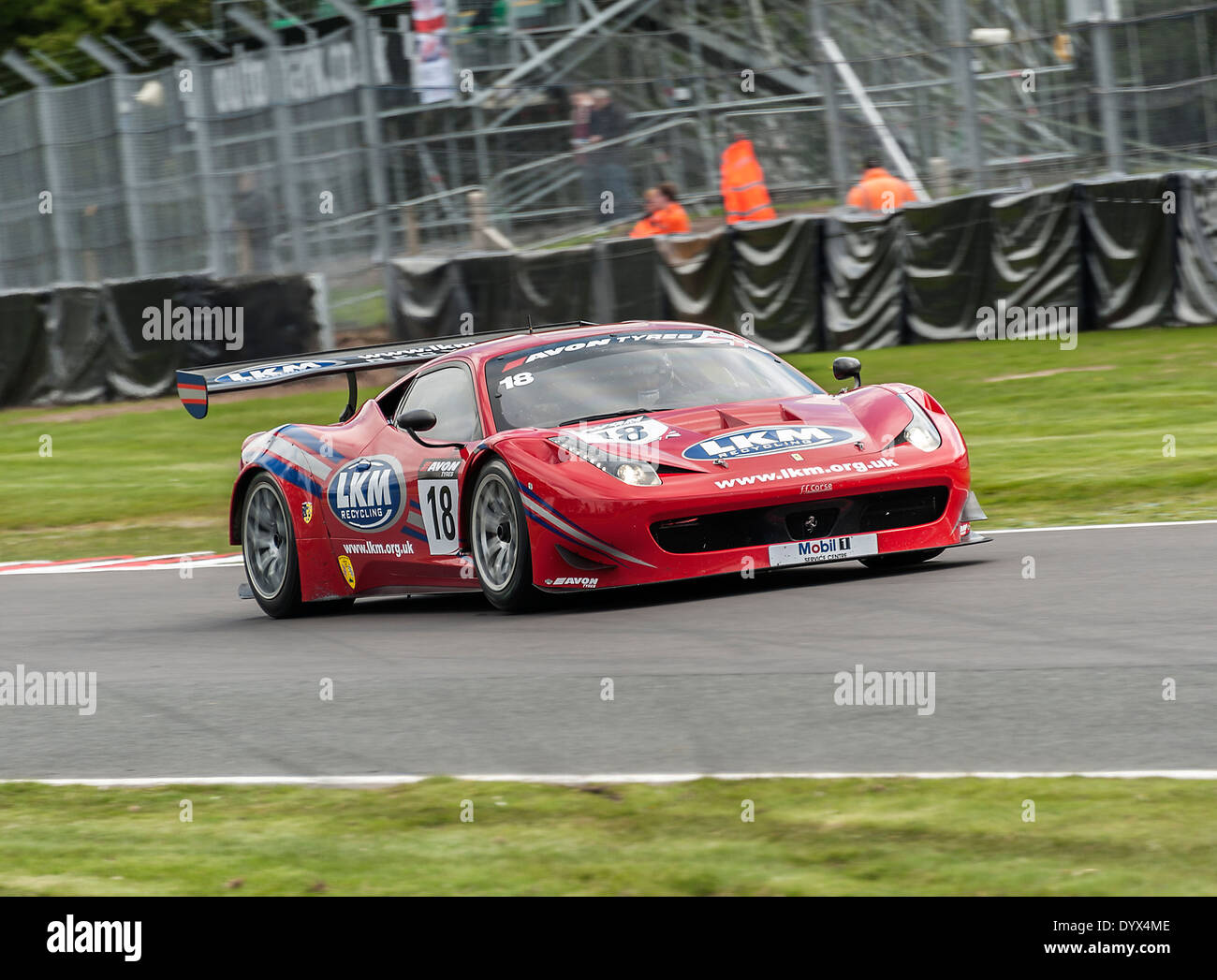 Ferrari 458 Italia Sports Racing Car in British GT Championship at ...