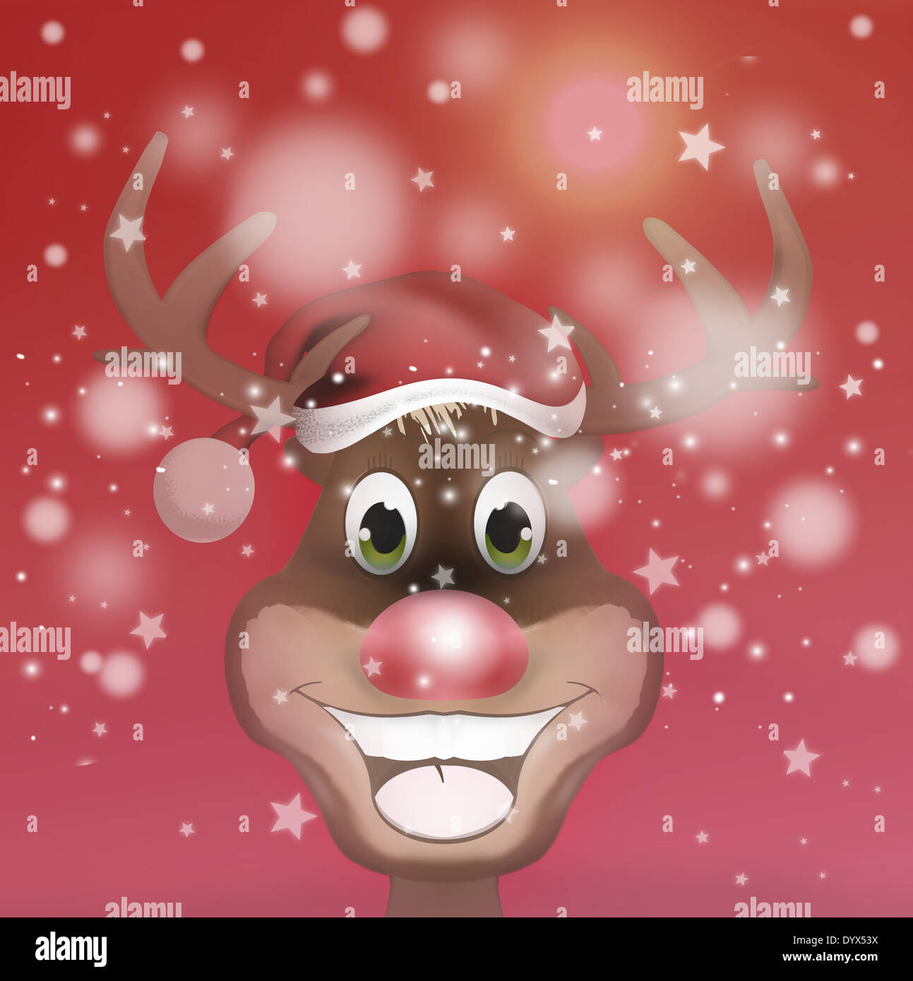 Rudolph face hi-res stock photography and images - Alamy