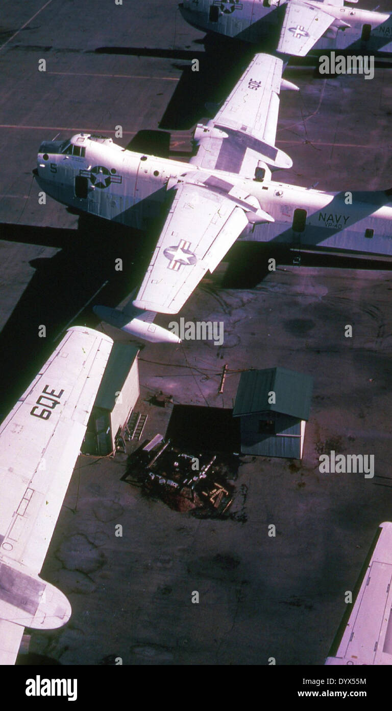 The Martin SP-5B, a maritime patrol aircraft, is shown at NAS North ...
