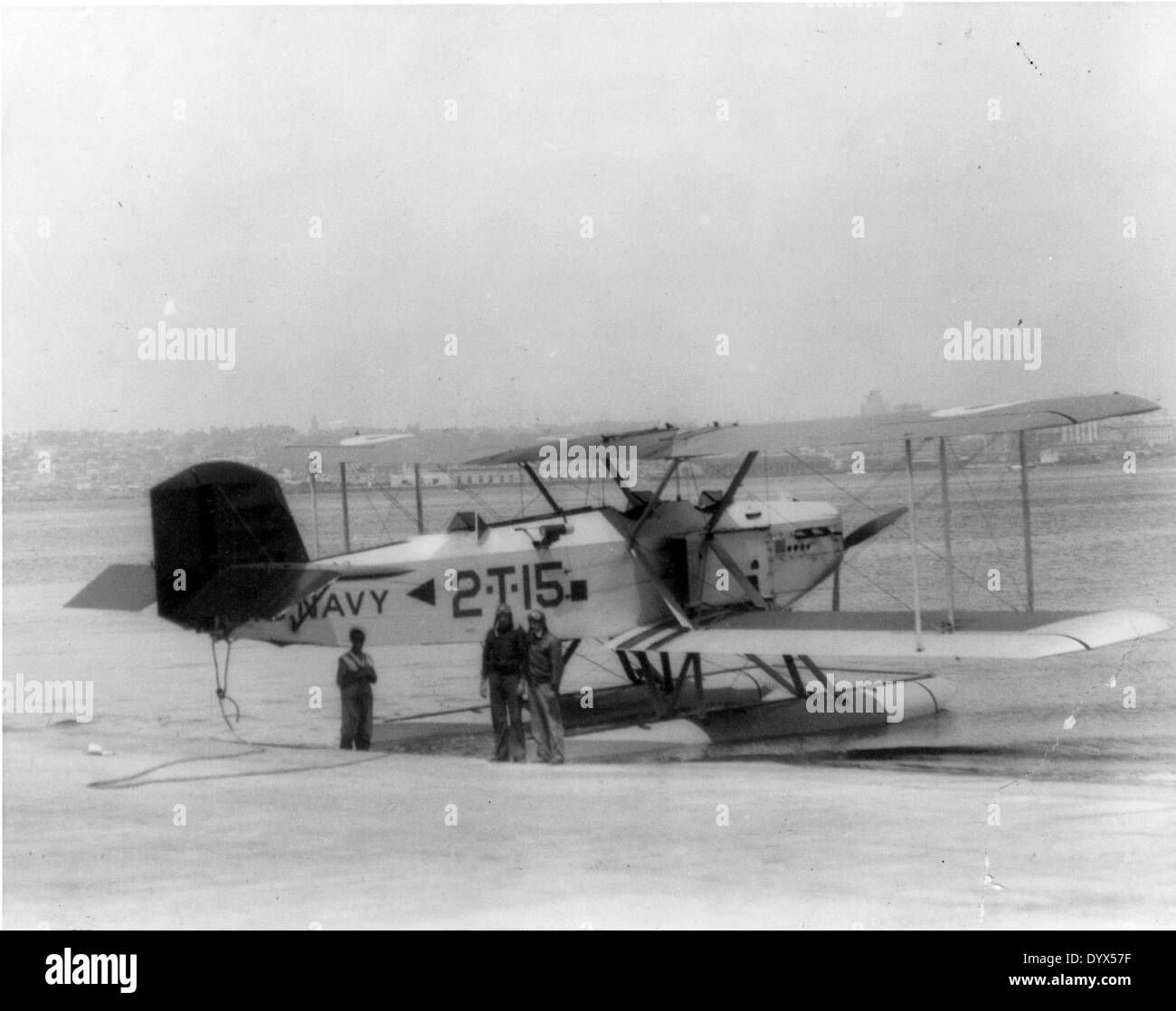 The Martin T3M-2, assigned to VT-2 at NAS NI, was a biplane used by the ...
