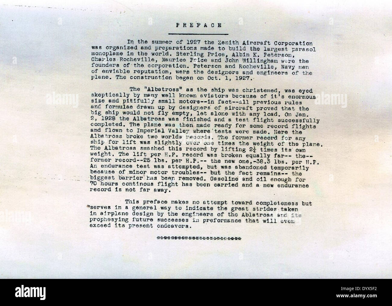 The Zenith Albatross 1, registered NX-3622, was a unique aircraft used ...