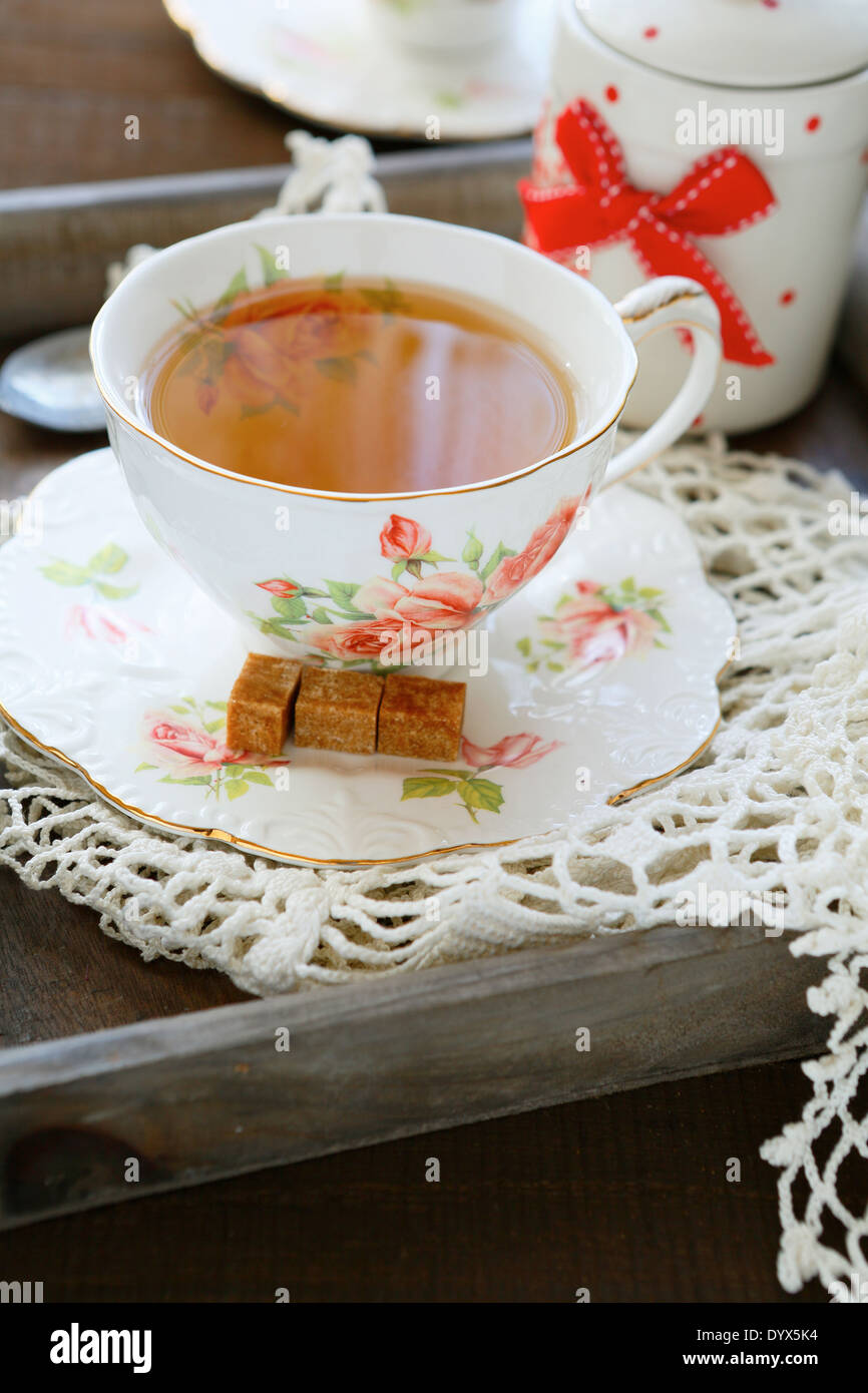 Old english tea tray hi-res stock photography and images - Alamy
