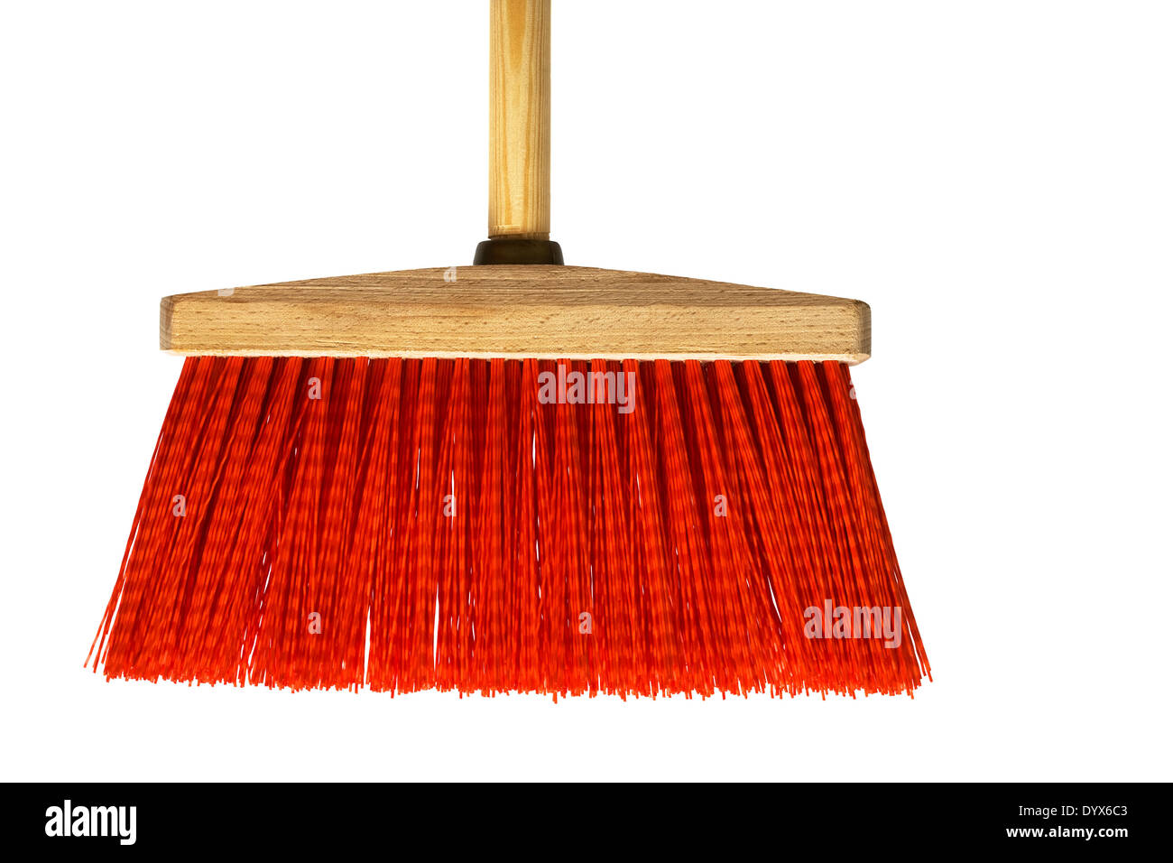 Beautiful red mop on a white background Stock Photo - Alamy