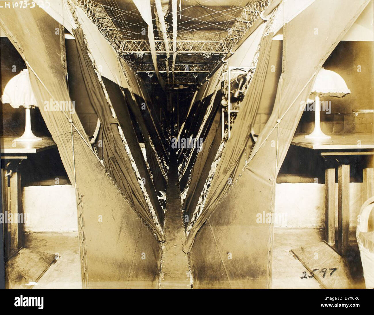 This image depicts a Zeppelin, a type of rigid airship used in the ...