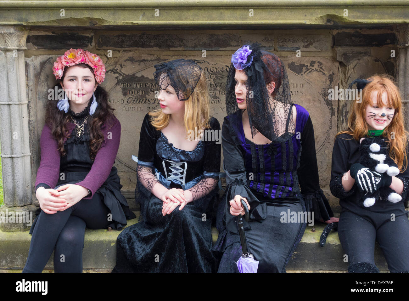 Whitby Goth Weekend, April, 2014. Whitby, North Yorkshire, England. UK ...