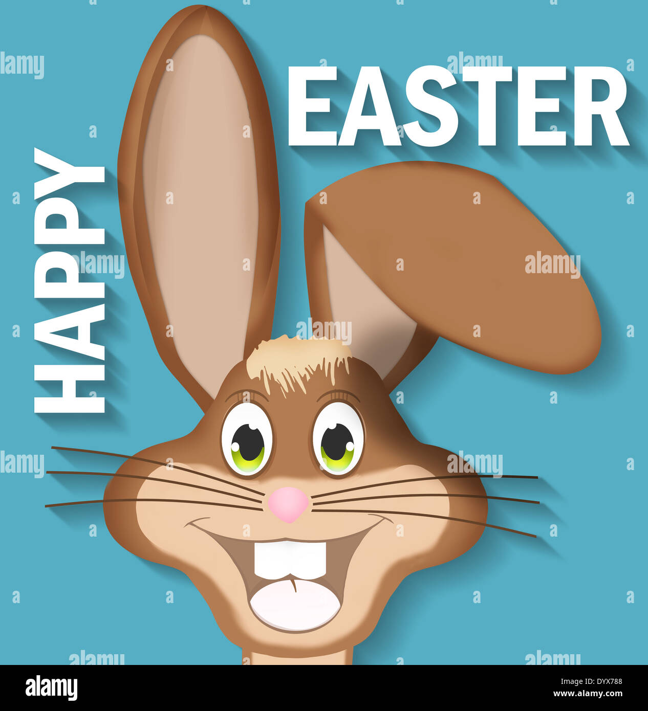 easter bunny happy Stock Photo - Alamy