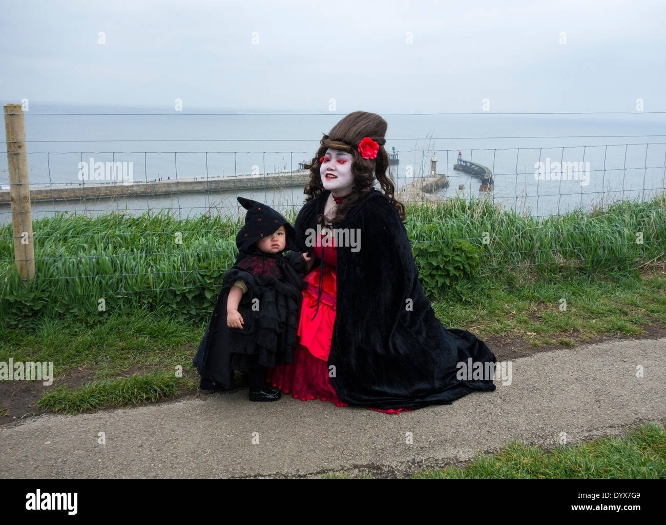 Whitby Goth Weekend, April, 2014. Whitby, North Yorkshire, England. UK ...