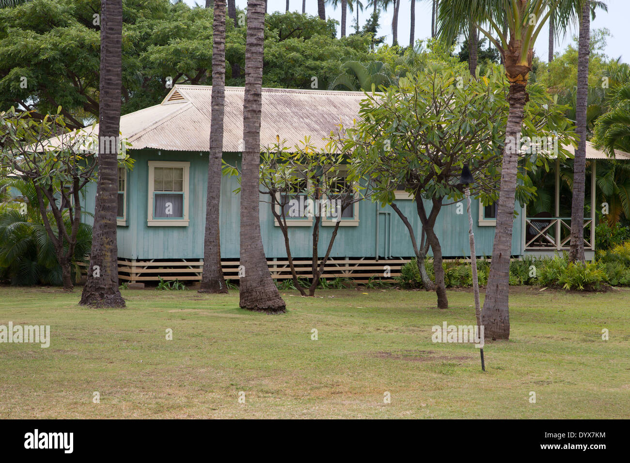 Restored plantation cottage in Waimea, Kauai Stock Photo - Alamy