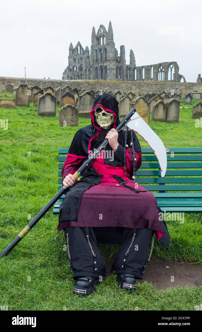 Whitby Goth Weekend, April, 2014. Whitby, North Yorkshire, England. UK ...