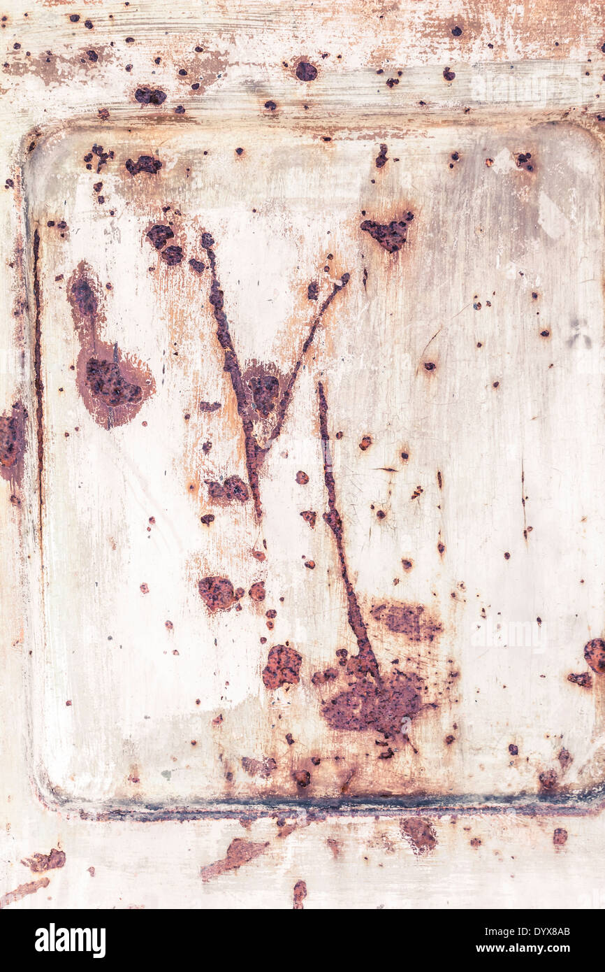 An aged rusty door with brown rust. As years goes by Stock Photo - Alamy