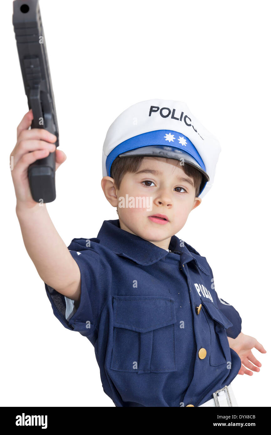 Policeman and boy hi-res stock photography and images - Alamy