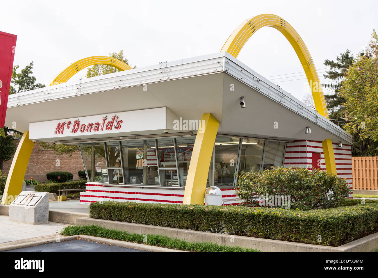 The first McDonalds hamburger restaurant now a museum in Des Plaines ...