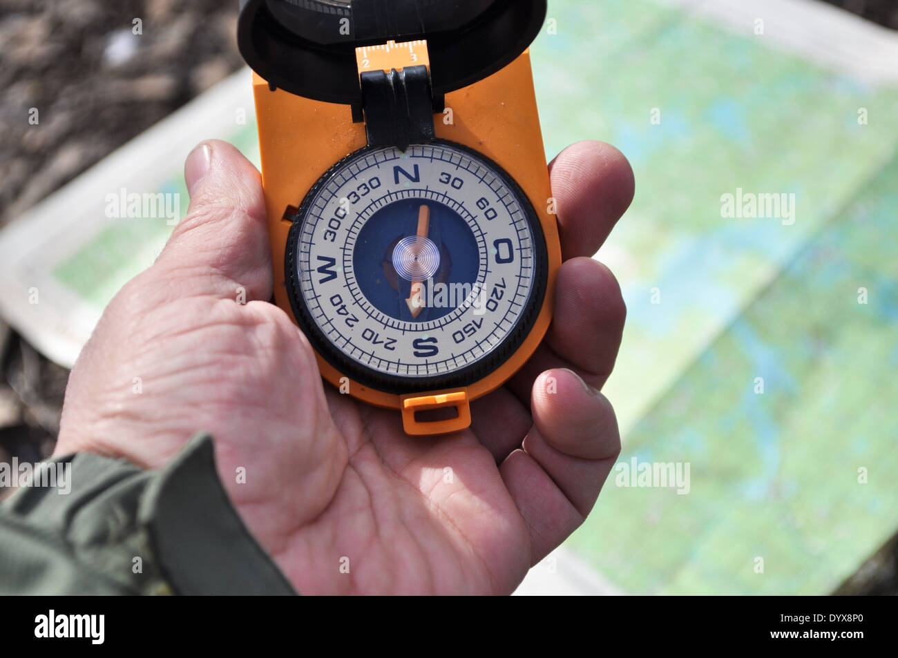 Compass outdoors hi-res stock photography and images - Alamy