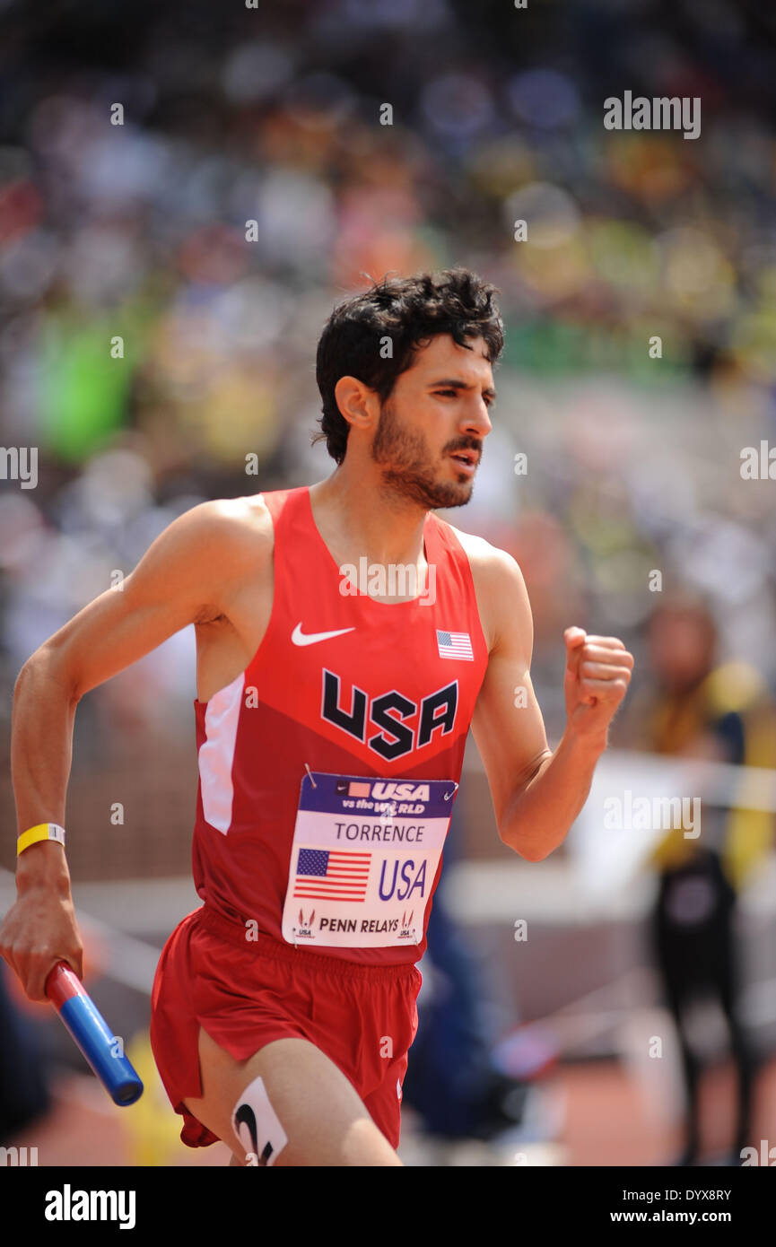Philadelphia, Pennsylvania, USA. 26th Apr, 2014. DAVID TORRENCE of Team ...