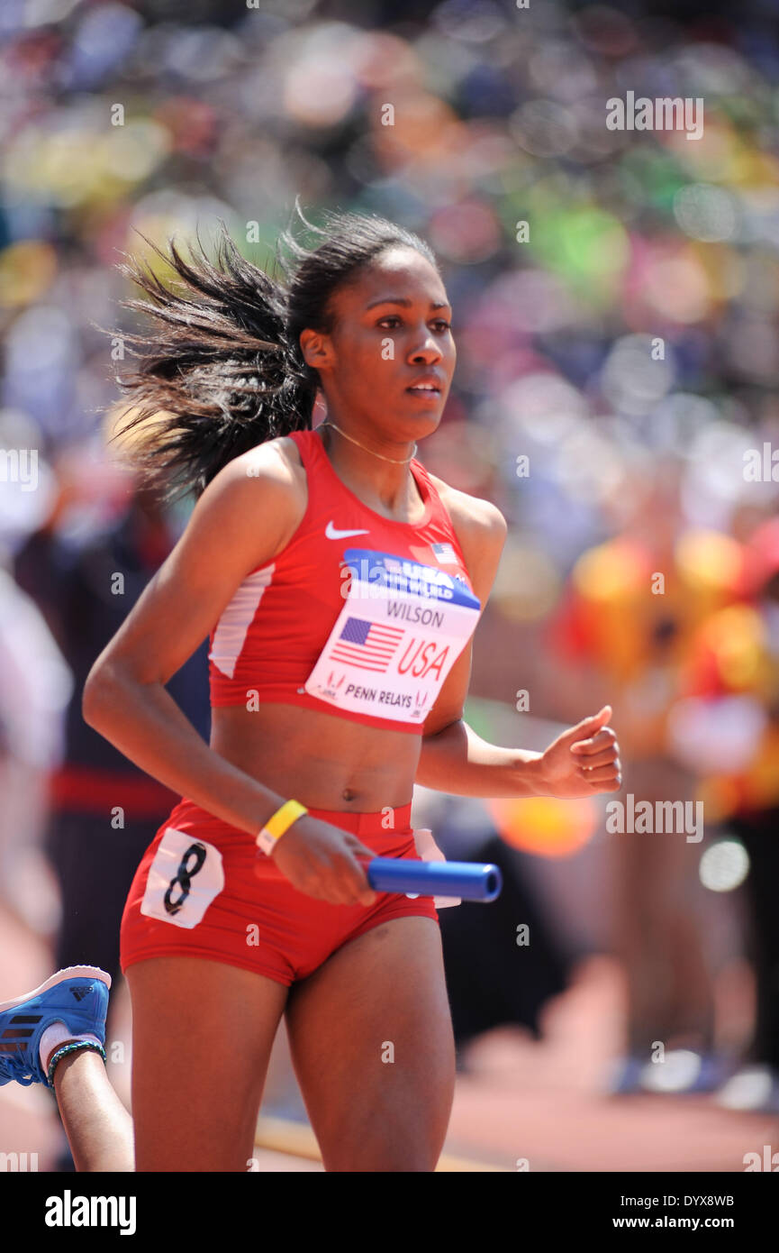Philadelphia, Pennsylvania, USA. 26th Apr, 2014. AJEE WILSON of Team ...
