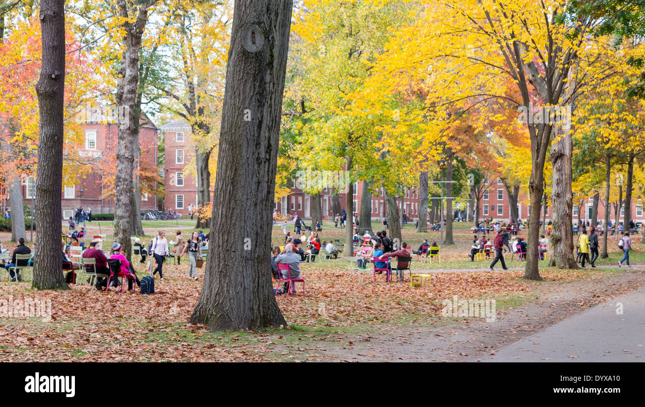 Quad Harvard University Cambridge Massachusetts High Resolution Stock ...