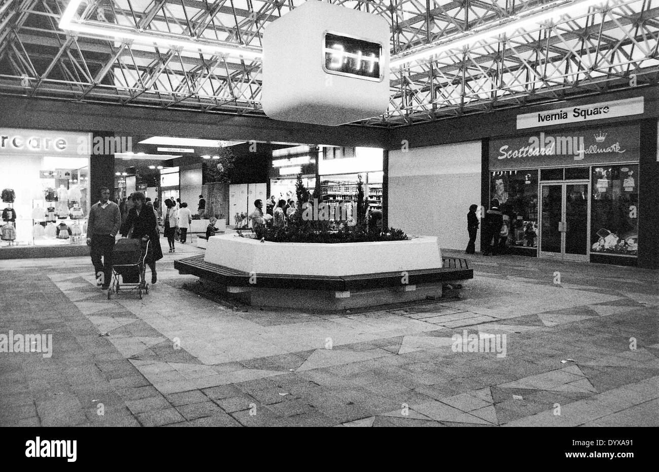 The large Cube digital clock on Ivernia Square in the new Clyde ...