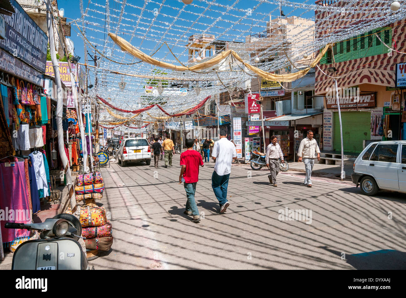 Street in Udaipur, Rajasthan, India, Asia Stock Photo - Alamy