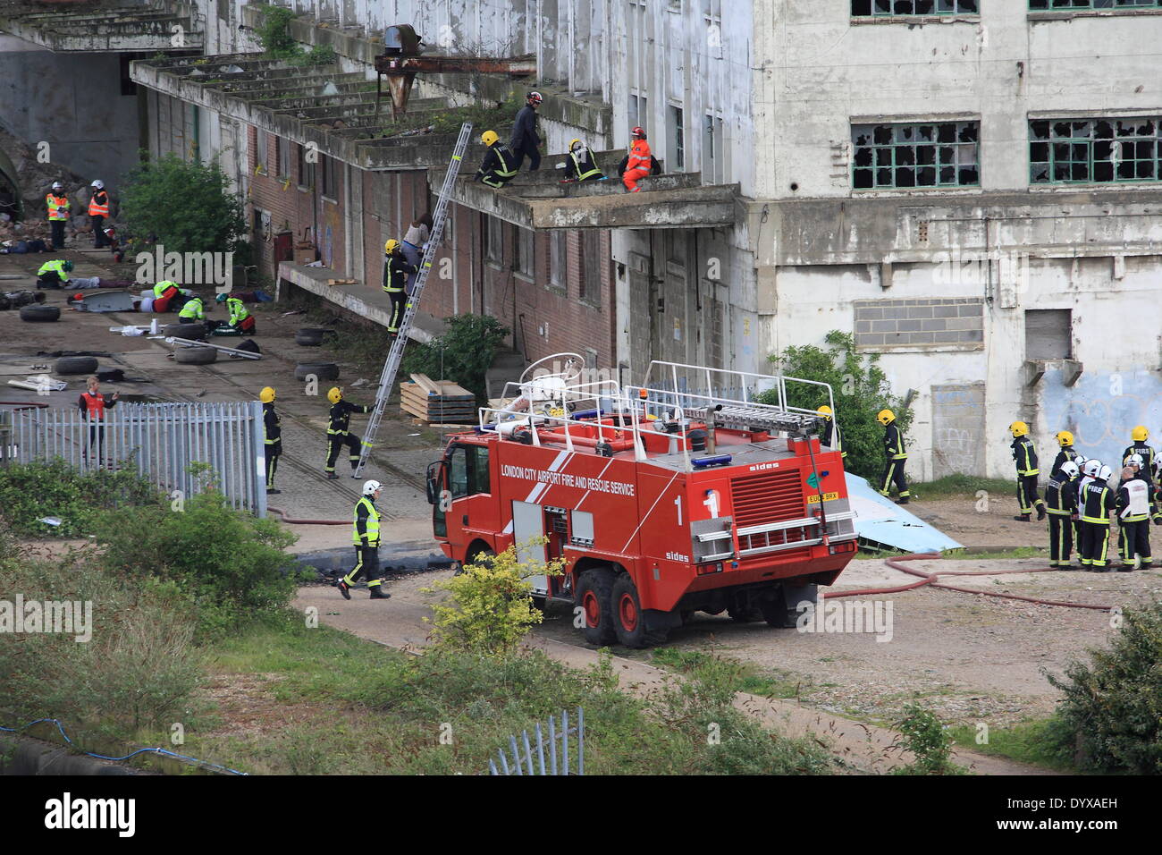 London city airport fire rescue hi-res stock photography and images - Alamy