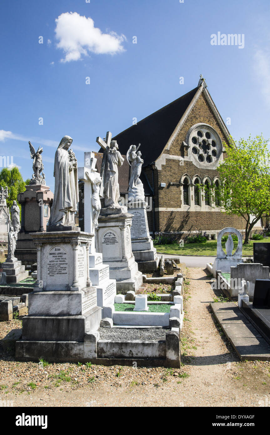St Patrick's Roman Catholic Cemetery, Leyton, London England United ...