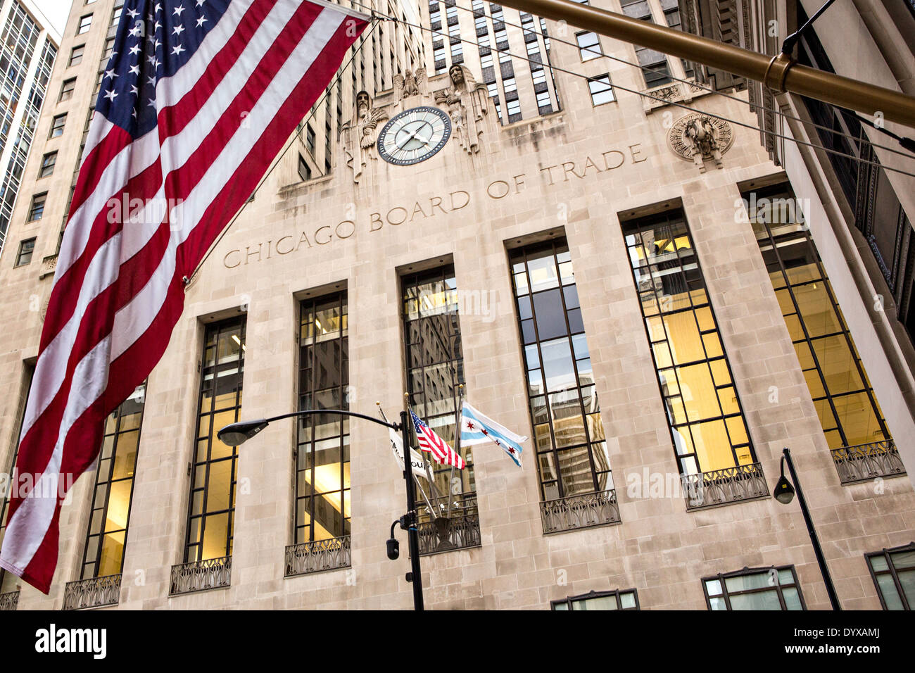 Chicago Board of Trade building Lasalle Street Chicago, IL Stock Photo ...