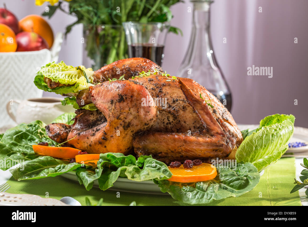 Closeup of roasted turkey for thanksgiving Stock Photo - Alamy