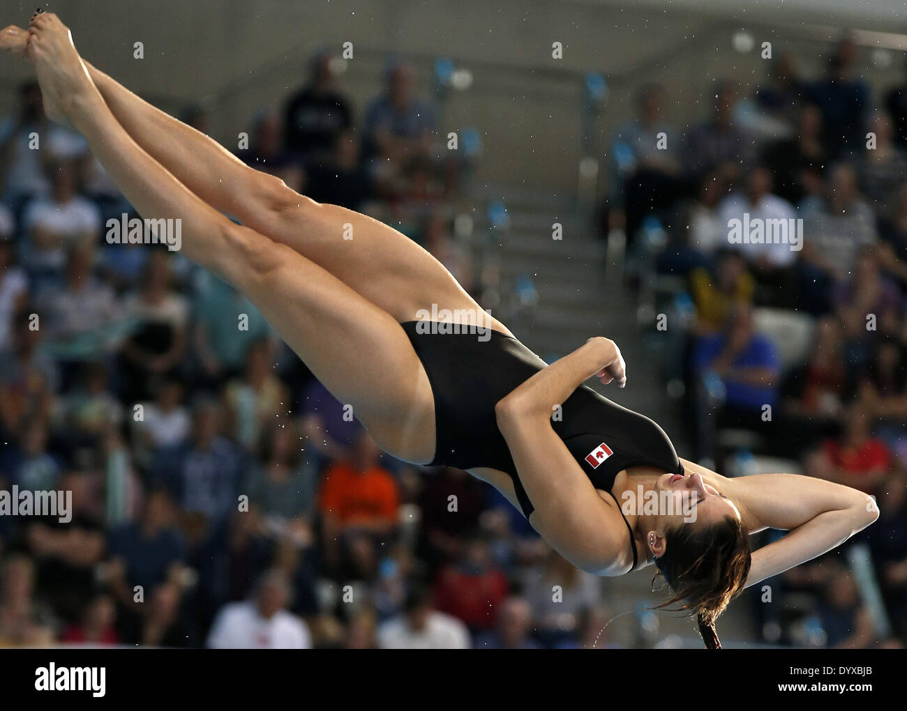 London, UK. 26th Apr, 2014. Pamela Ware of Canada competes during the ...