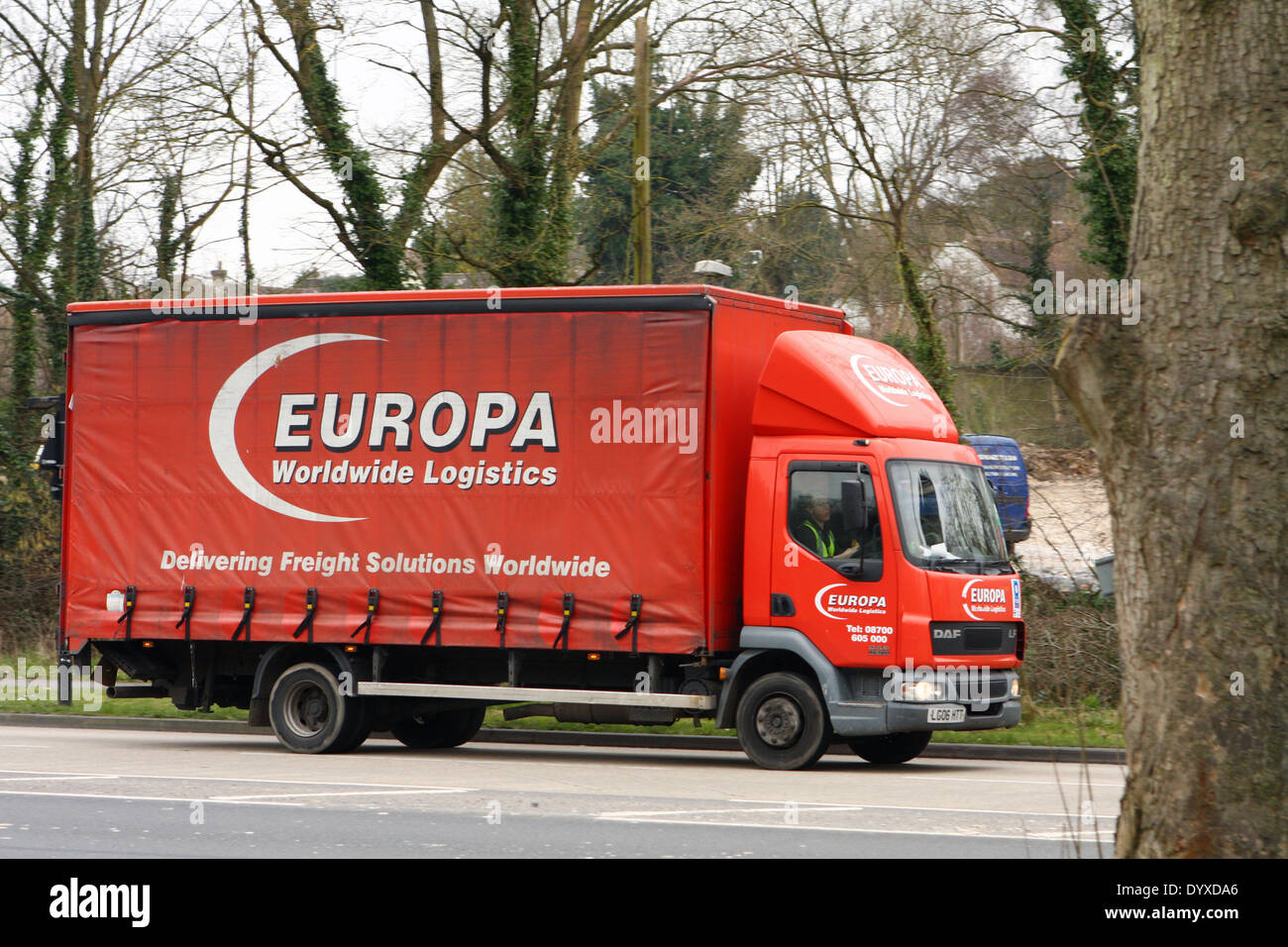 A Europa Worldwide Logistics truck traveling along the A23 in Coulsdon ...