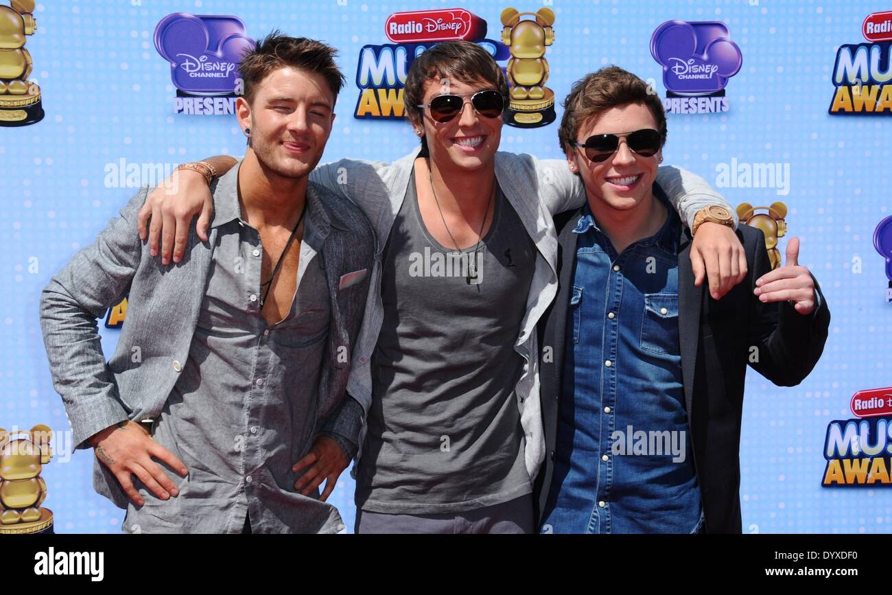 Los Angeles, CA, USA. 26th Apr, 2014. Emblem 3 at arrivals for Radio ...