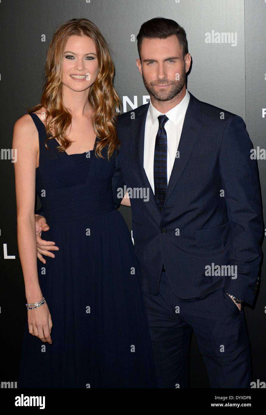 New York, NY, USA. 26th Apr, 2014. Benhati Prinsloo, Adam Levine at ...